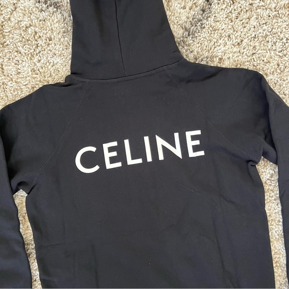 Celine | Tops | Nwt Celine Back Logo Hoodie | Poshmark
